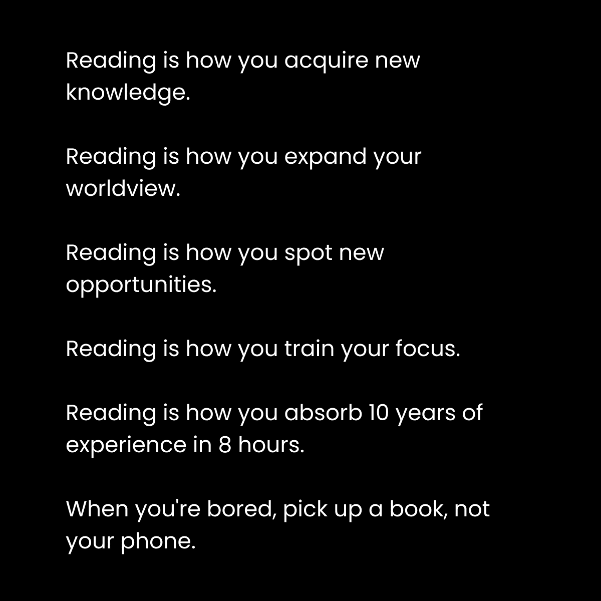 Reading: Change Your Life With One Simple Habit - Dan Koe